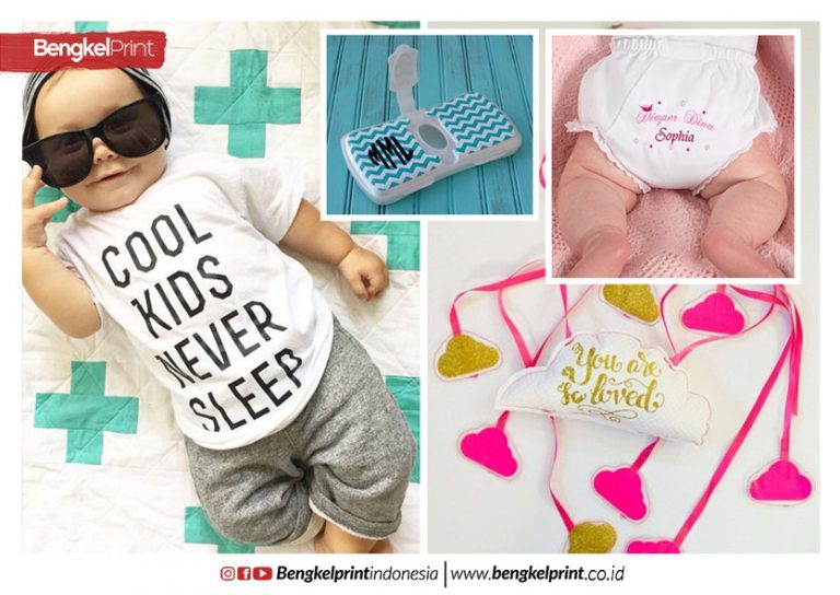 7 Inspirasi Kado Handmade Untuk Kelahiran Bayi Menggunakan Mesin Cameo